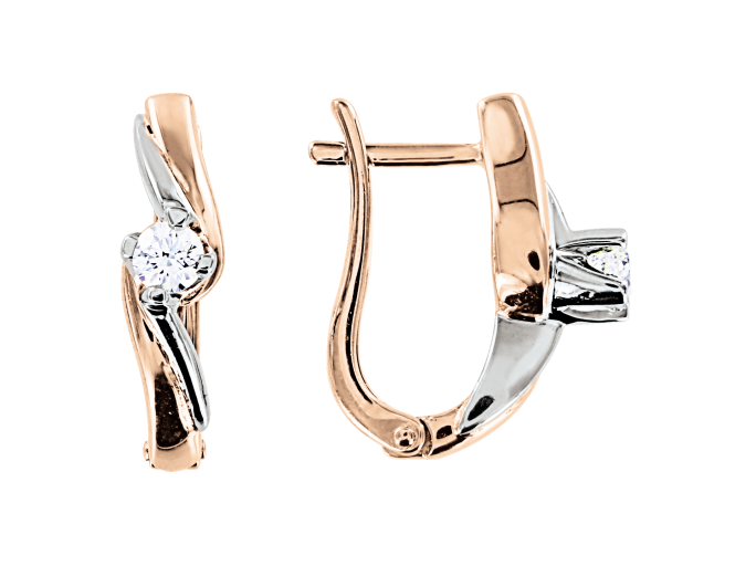 Exclusive Jewelry – Rose Gold 585 and Silver 925 | Earrings in red and ...